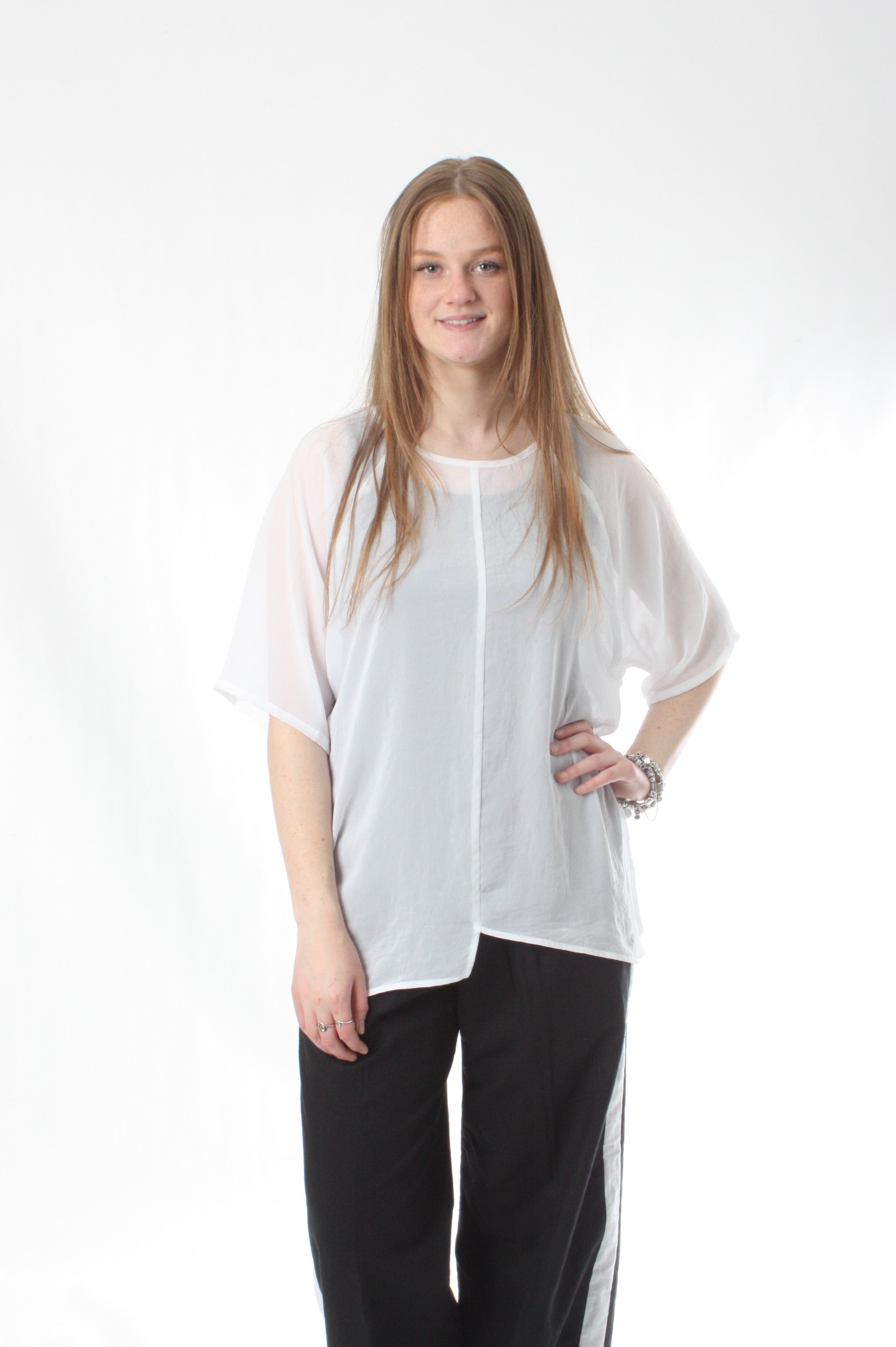 Shelley Top - White – Wadzee Design
