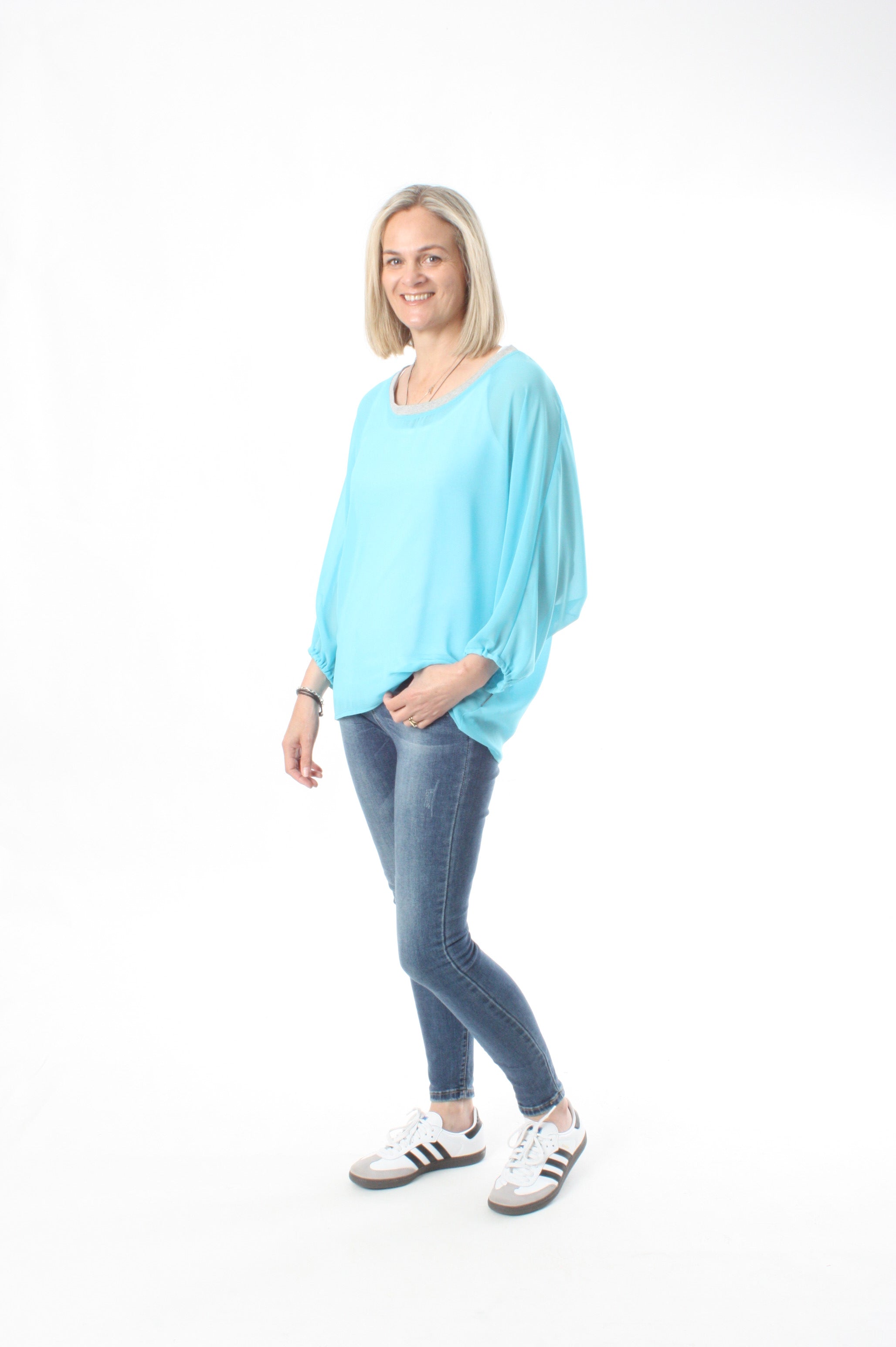 Bella Top - Teal – Wadzee Design
