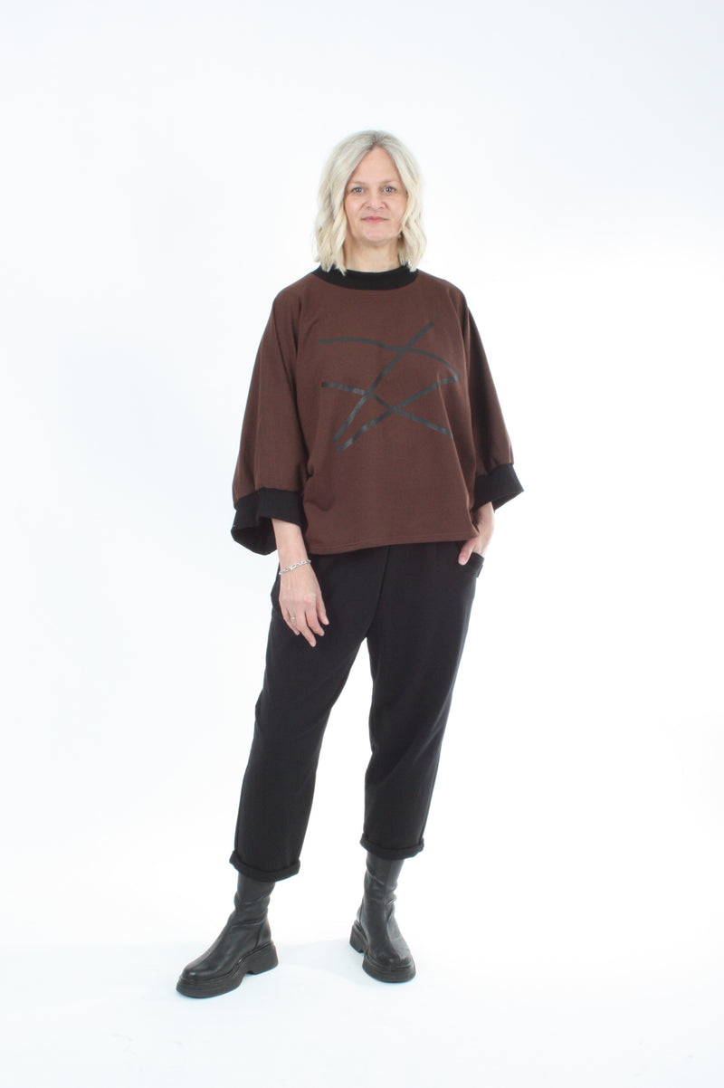 Sonia Top - Chocolate – Wadzee Design